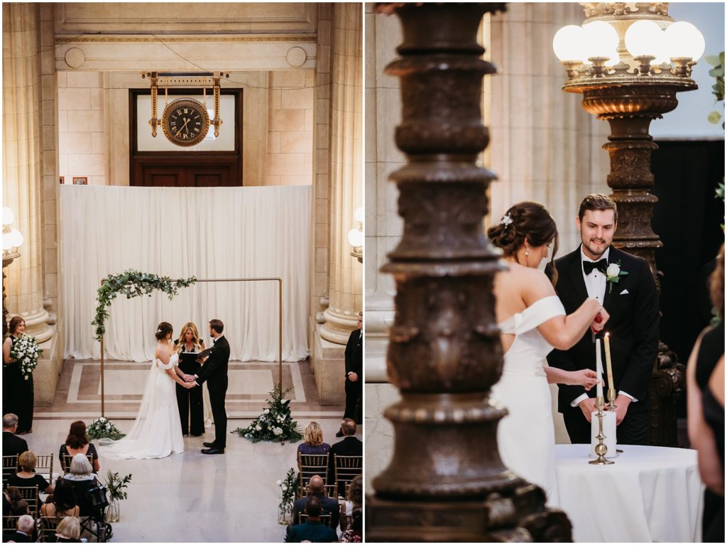 City Hall Rotunda Wedding | Nathan and Emily - amandacelisphoto.com