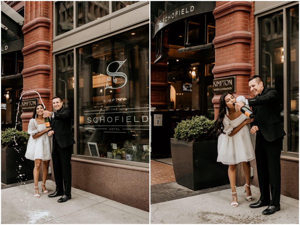 Rooftop Engagement Photos Cleveland - amandacelisphoto.com